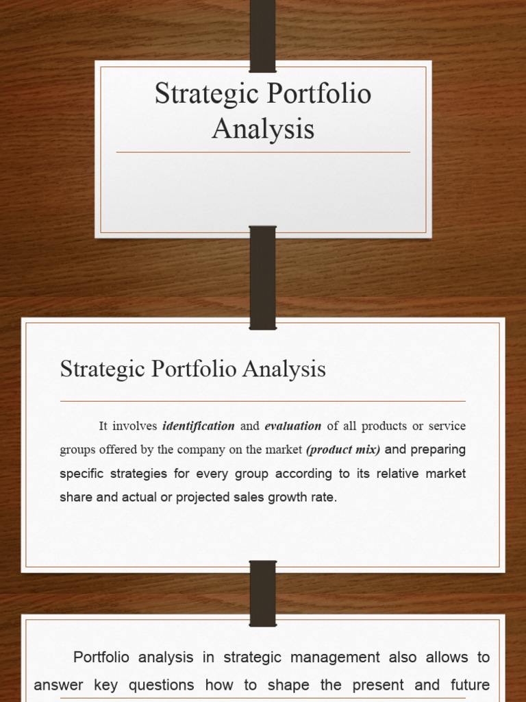 Strategic Portfolio Analysis | PDF | Strategic Management | Modern ...