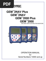 GEM5000 Gas Analyzer Manual | PDF | Battery Charger | Flow Measurement