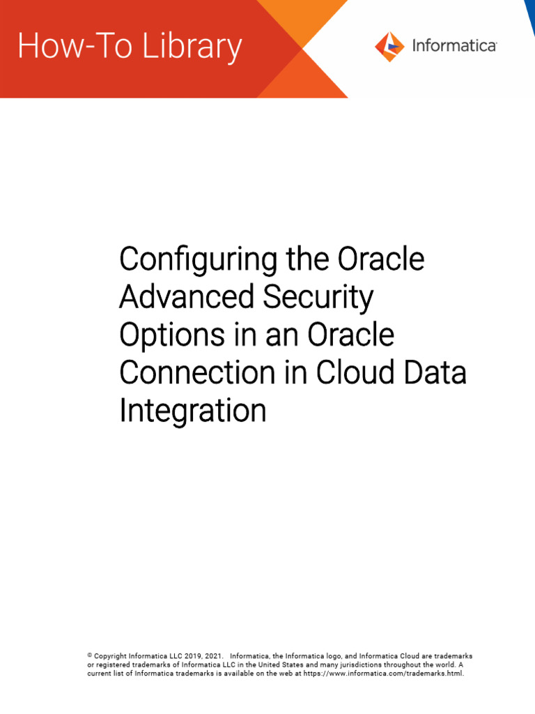 Configuring The Oracle Advanced Security Options in An Oracle ... Configuring The Oracle Advanced Security Options in An Oracle ...