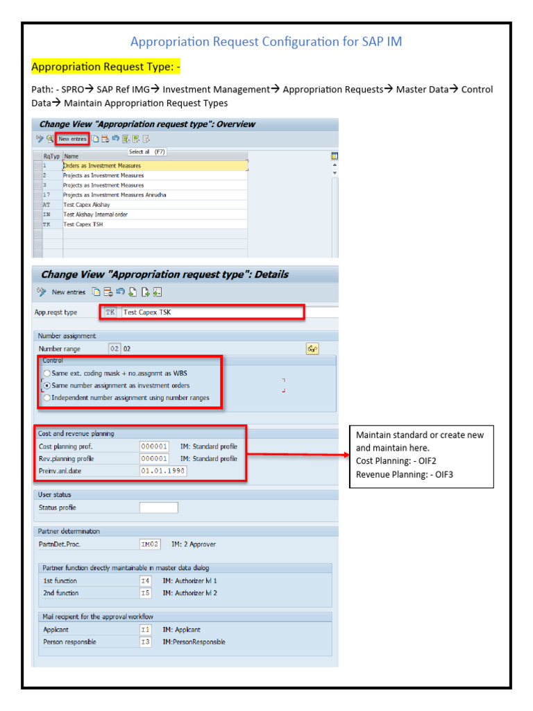 (08-09) - Appropriation Request Configuration For SAP IM | PDF