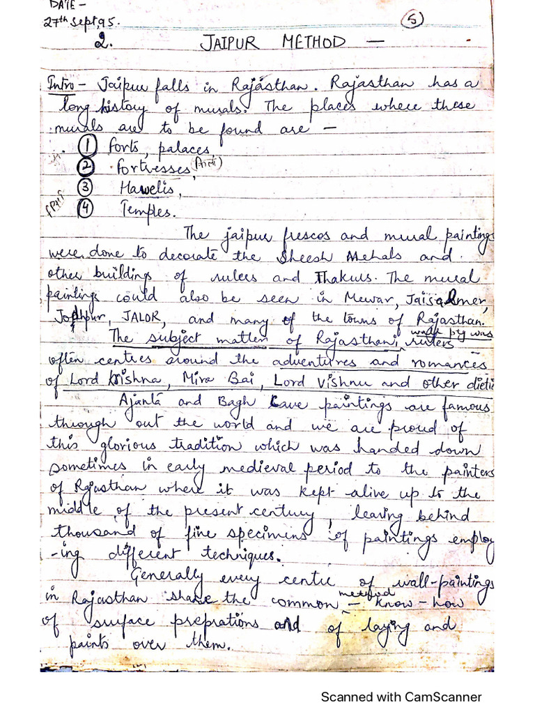 Jaipur Method 7 TH Sem 4 TH Year | PDF