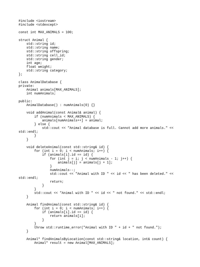 Animal | PDF | Computer Science | Models Of Computation