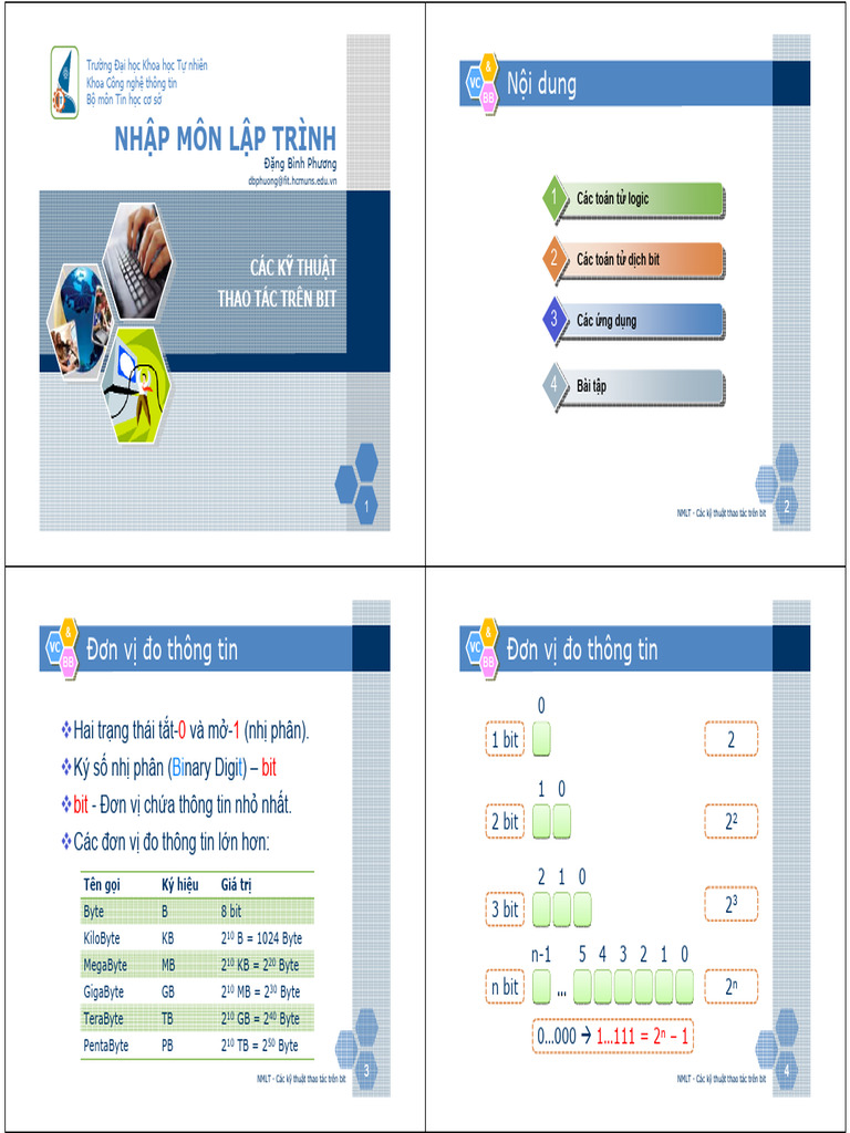 NMLT C14 CacKyThuatThaoTacTrenBIT in | PDF