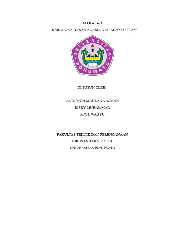 Cover Untuk Makalah | PDF