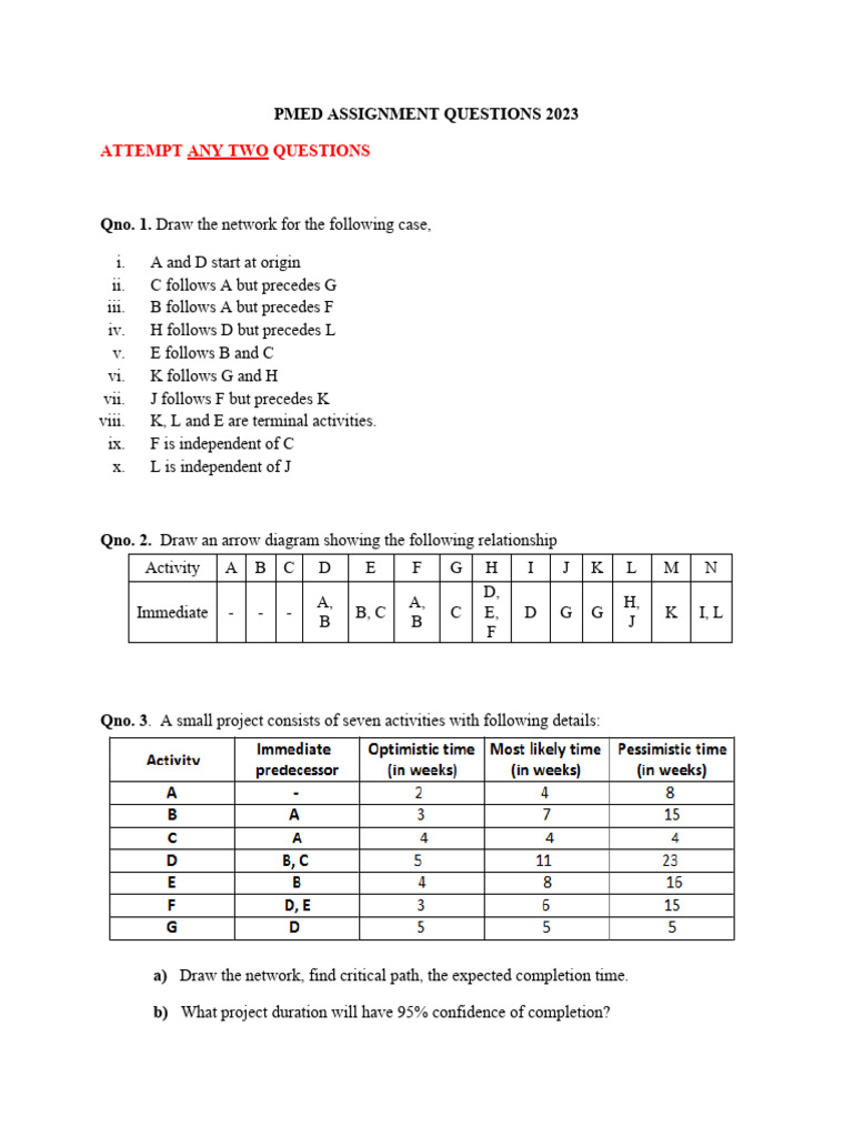 Assignment Questions | PDF
