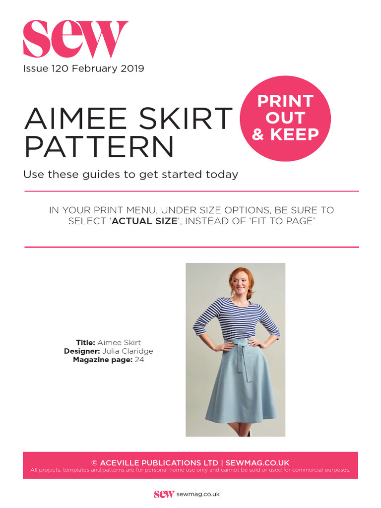 Aimee Skirt 1202 | PDF | Clothing | Softlines (Retail)