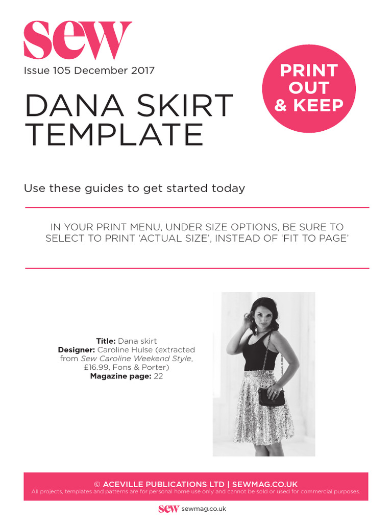 Dana Skirt Templates 105 | PDF