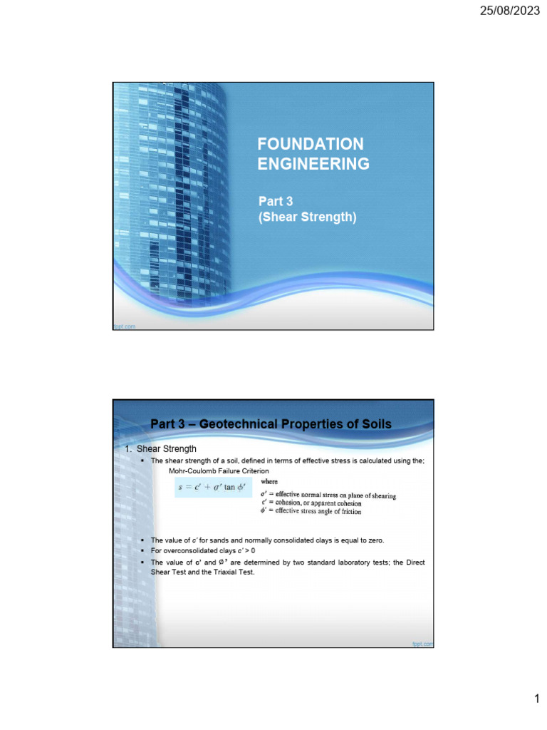 FE Lecture-3 | PDF | Geotechnical Engineering | Physical Sciences
