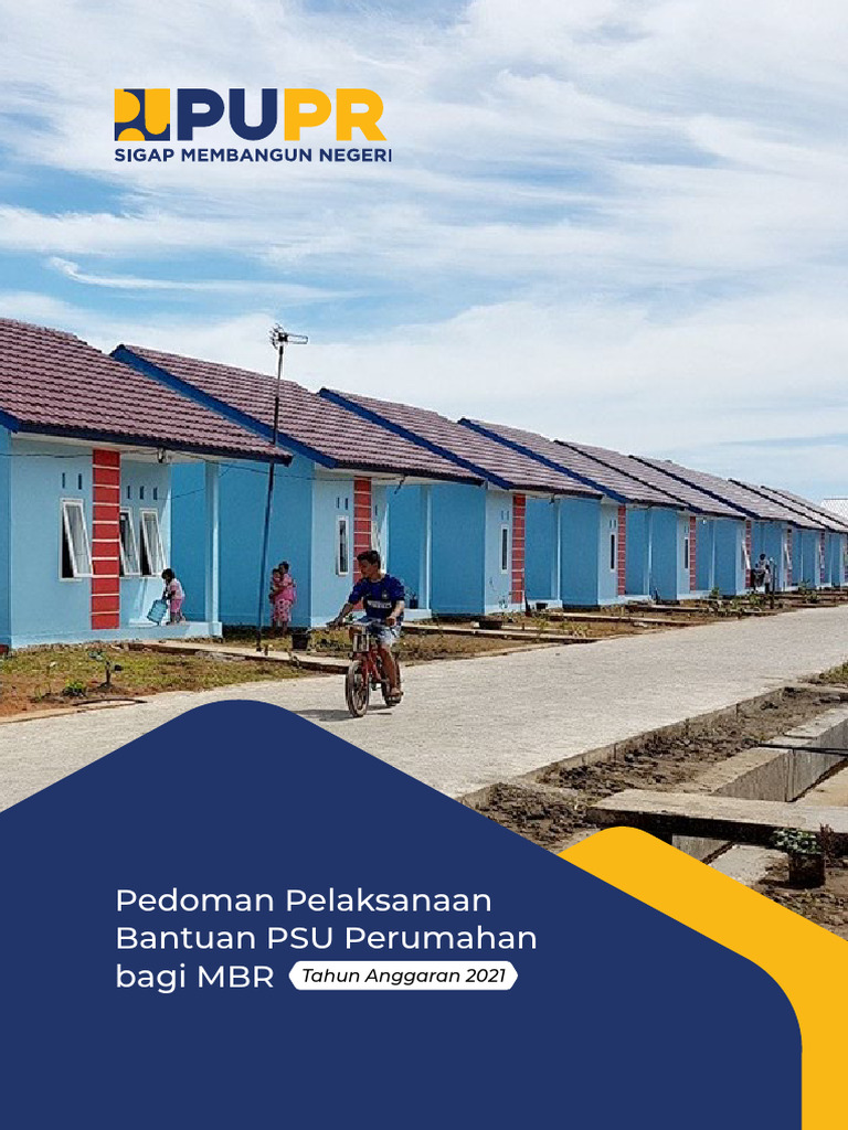 Pedoman Bantuan PSU Perumahan MBR 2021 | PDF