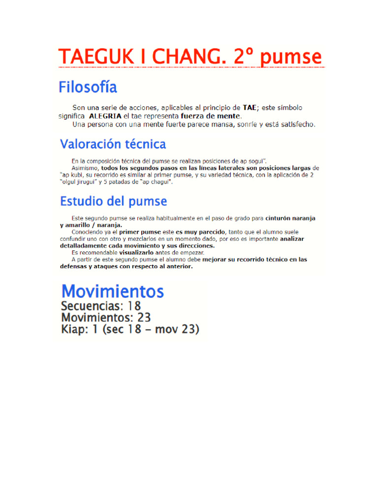 Taeguk 2 Impresion | PDF
