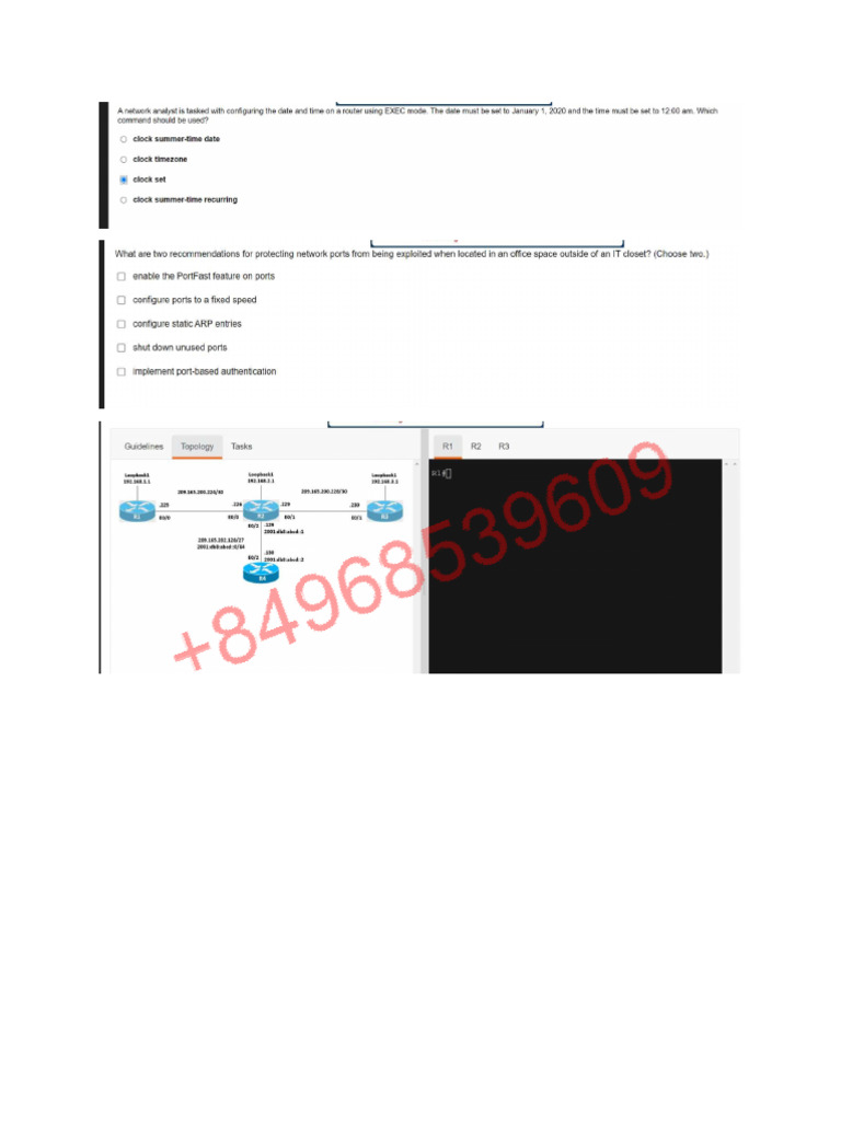 Ccna Exam Real Question Pdf