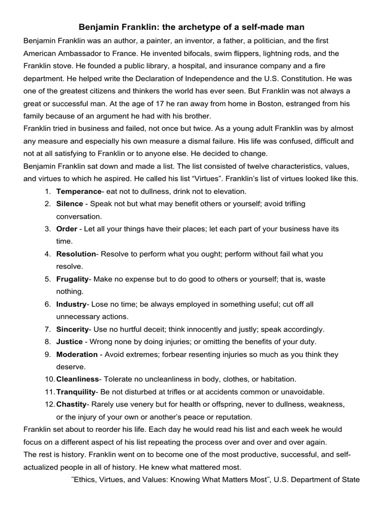 CE Benjamin Franklin | PDF | Benjamin Franklin