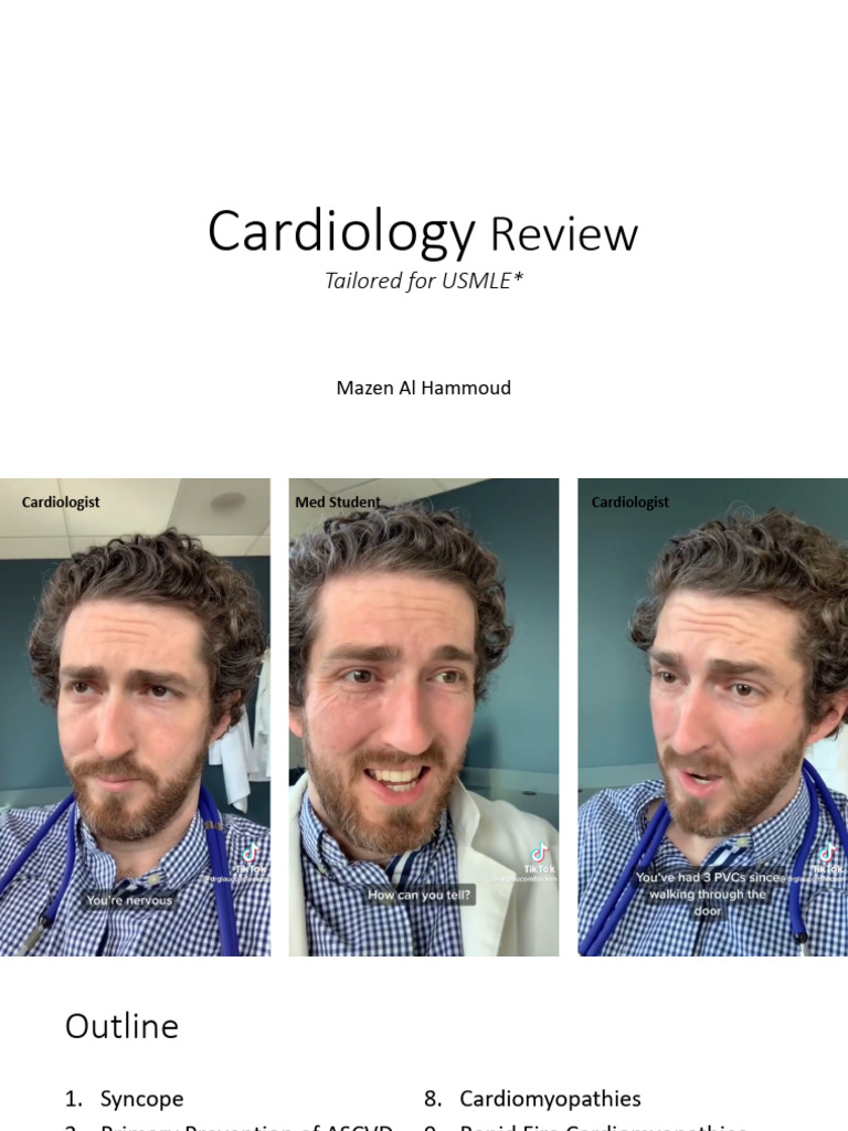 Cardiology Review Session | PDF | Heart Failure | Heart