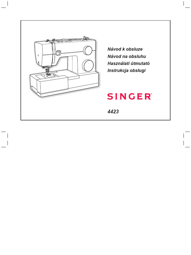 Singer 4423 Sewing Machine | PDF