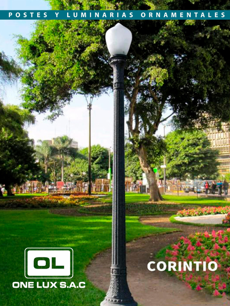 Catalogo Corintio y Luminarias Ornamentales 2023 | Descargar gratis PDF | Materiales | Rieles