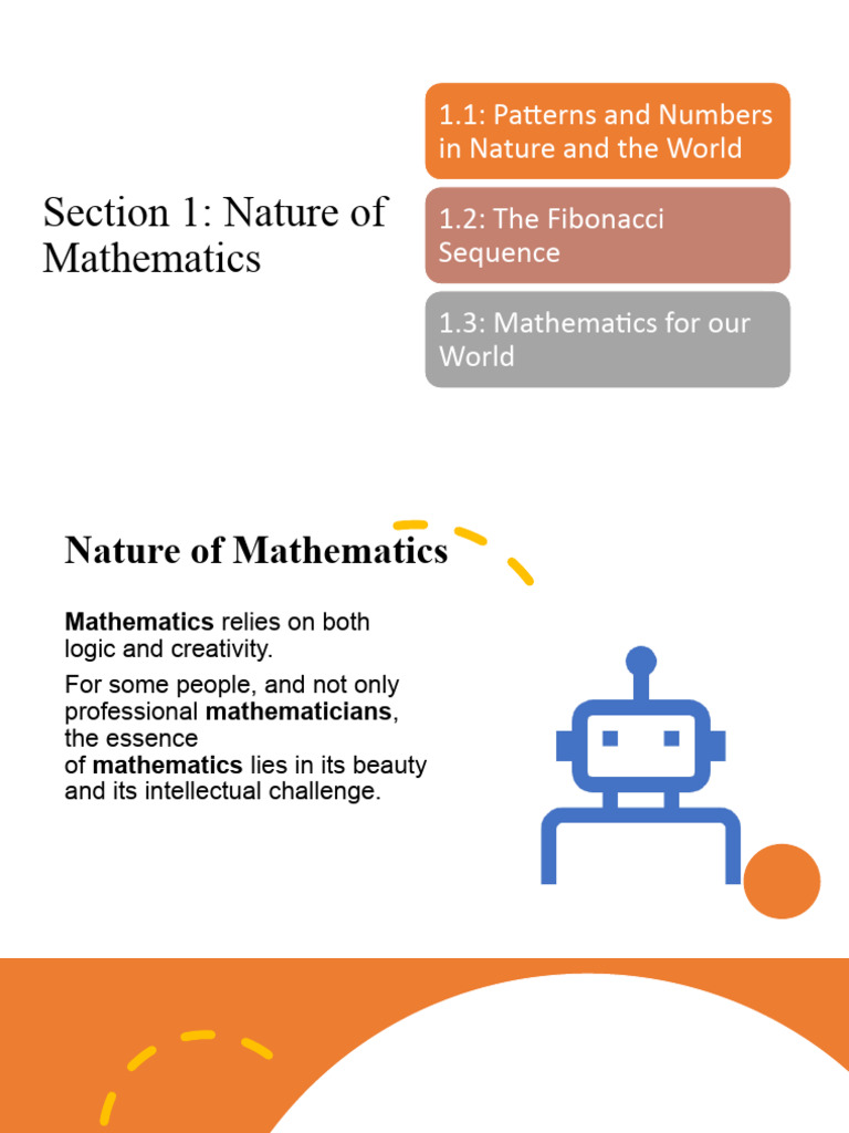 Section 1 Nature of Mathematics | PDF | Pattern | Mathematics