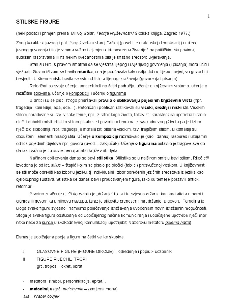 Stilske Figure | PDF