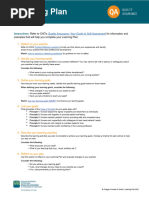 Learning Plan CNO | PDF | Critical Thinking | Nursing