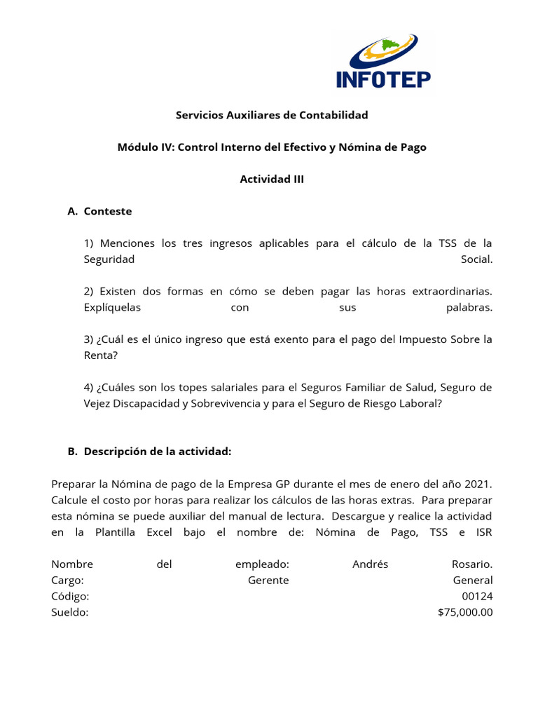 Ingresos para el Cálculo de la TSS | PDF | Economias | Business