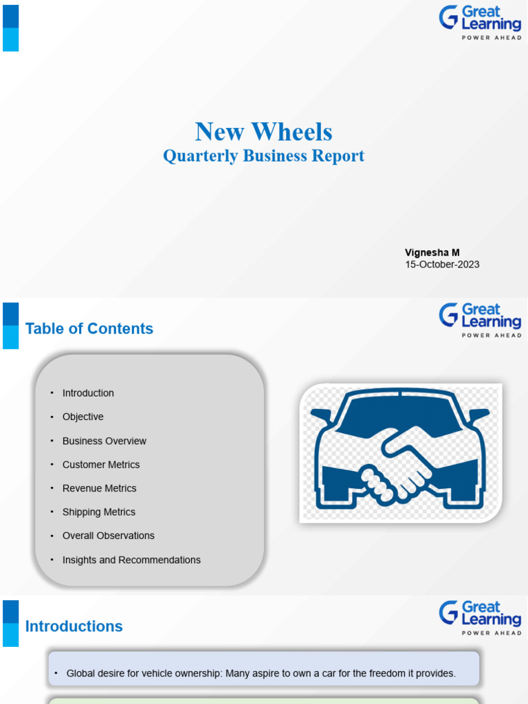 New Wheels - Project - Report | PDF | Brand | Marketing