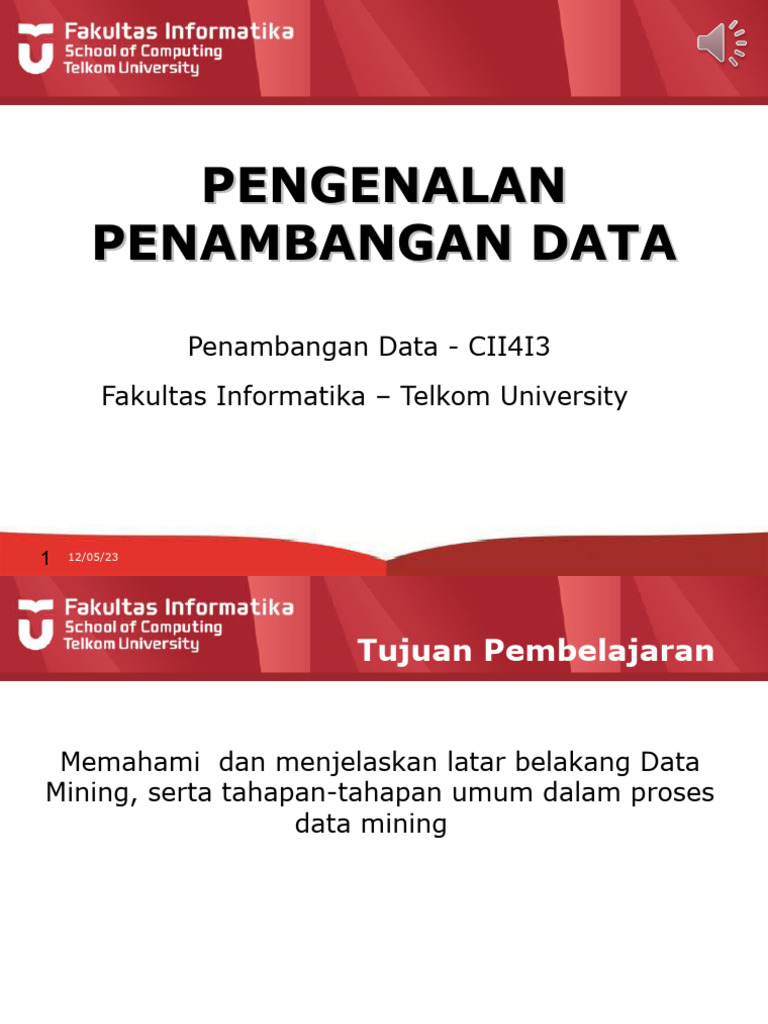 1 Pengenalan Penambangan Data-IMD | PDF | Data Mining | Data