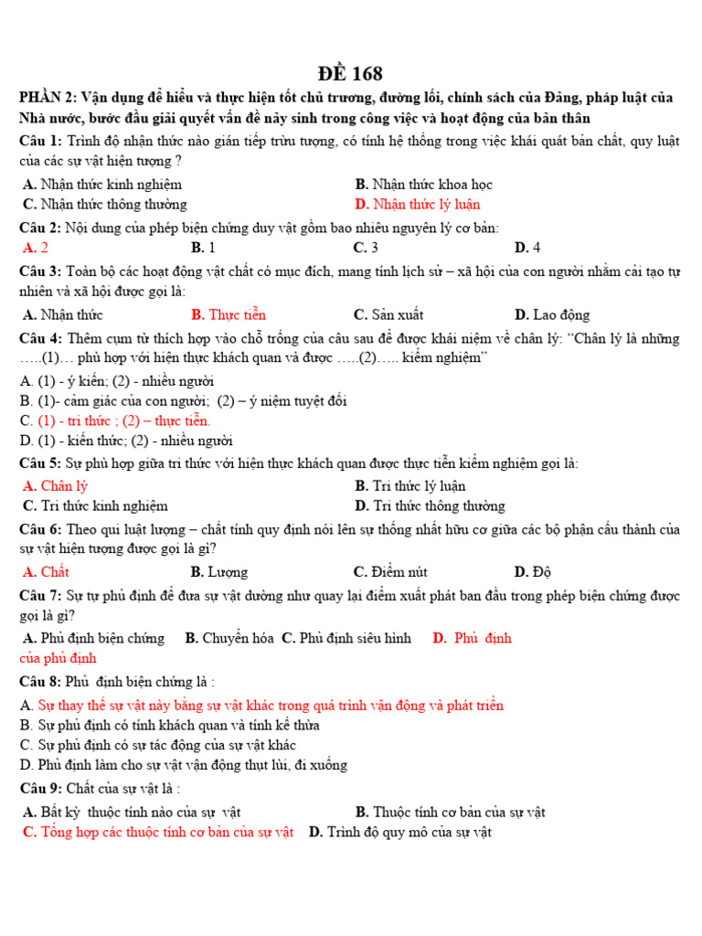 ĐỀ 168 | PDF