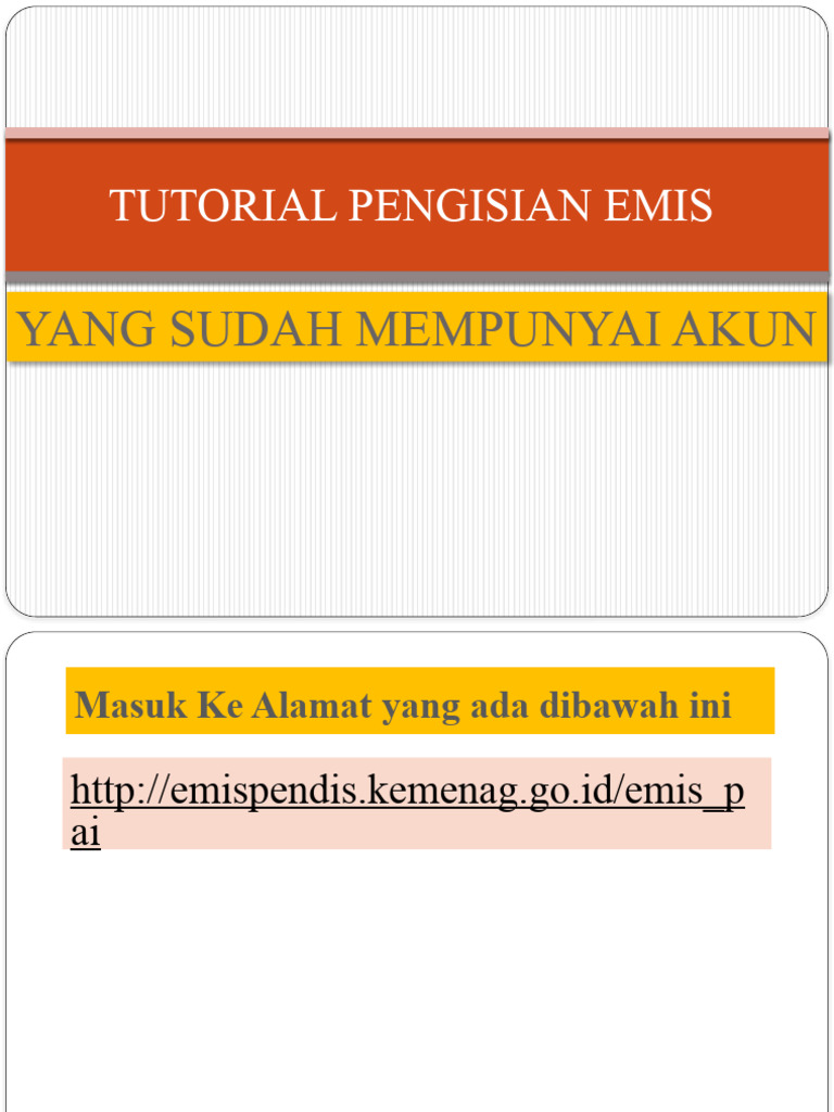 Tutorial Pengisian Emis | PDF