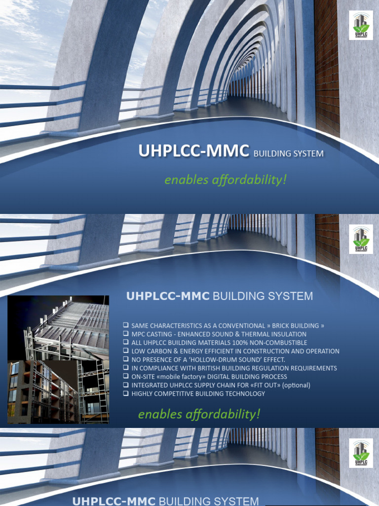 Uhplcc-Mmc Building System | PDF | Concrete | Building Insulation