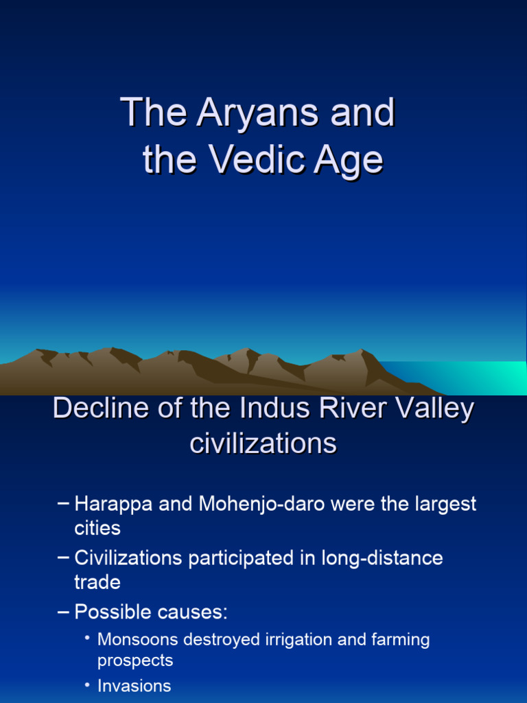 Aryans and Vedic Age | PDF | Vedas | Caste