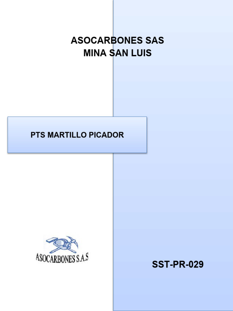 SST-PR-029 Procedimiento Trabajo Seguro Martillo Picador | PDF | Neumático | Minería