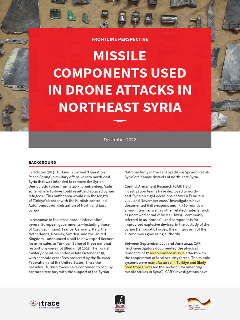 Missile Components Used in Drone Attacks in Northeast Syria | PDF ... Missile Components Used in Drone Attacks in Northeast Syria | PDF ...