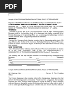 Barangay Ordinance Template | PDF