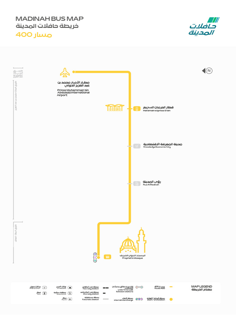 Madinah Bus Map: Prince Muhammad Bin Abdulaziz International Airport | PDF