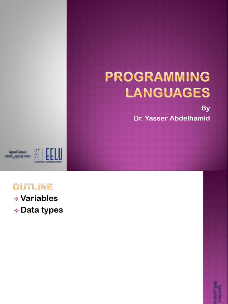 Week2 L2 Variables And Data Types Pdf Data Type Integer Computer Science