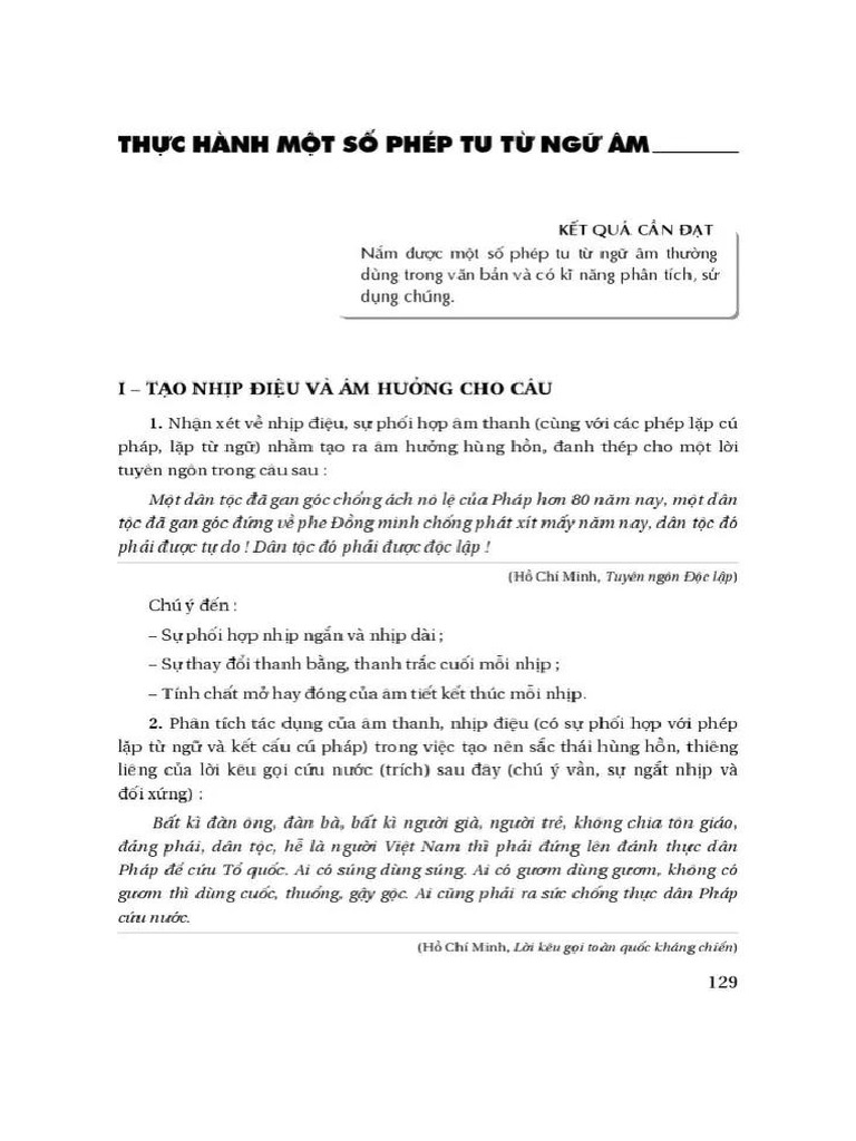 Sach Giao Khoa Ngu Van Lop 12 Tap 1 Thuc Hanh Mot So Phep Tu Tu Ngu Am | PDF