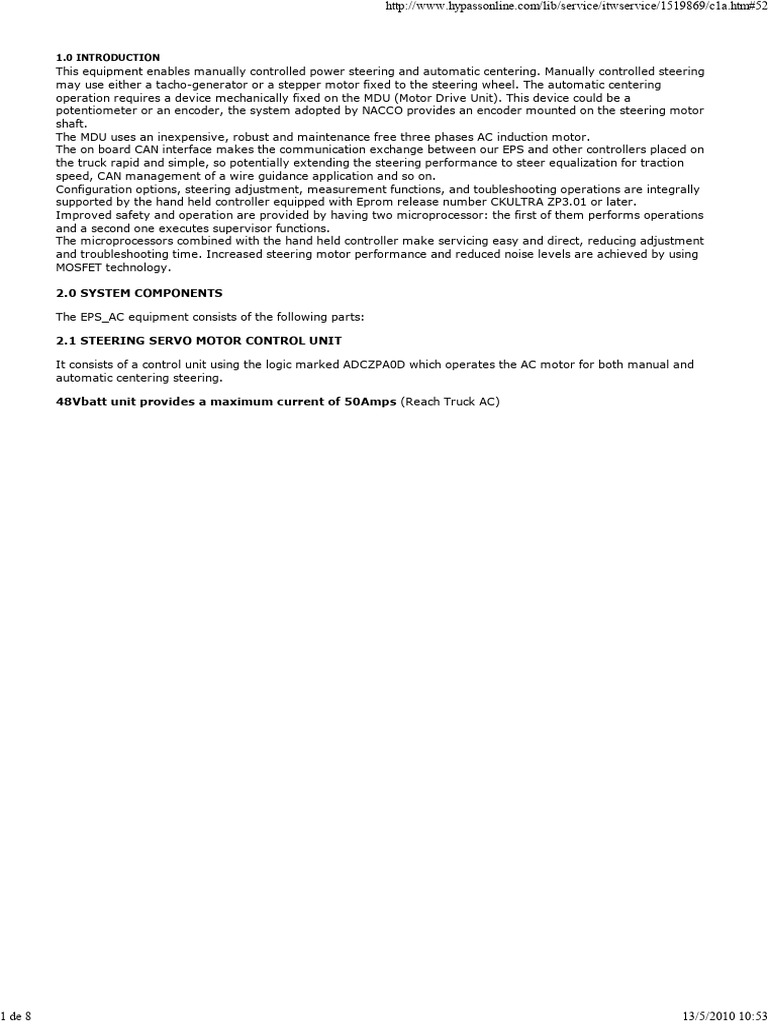 EPS AC Wire Guidance Itens 1.0-5.2 | PDF | Electric Motor | Electric ...