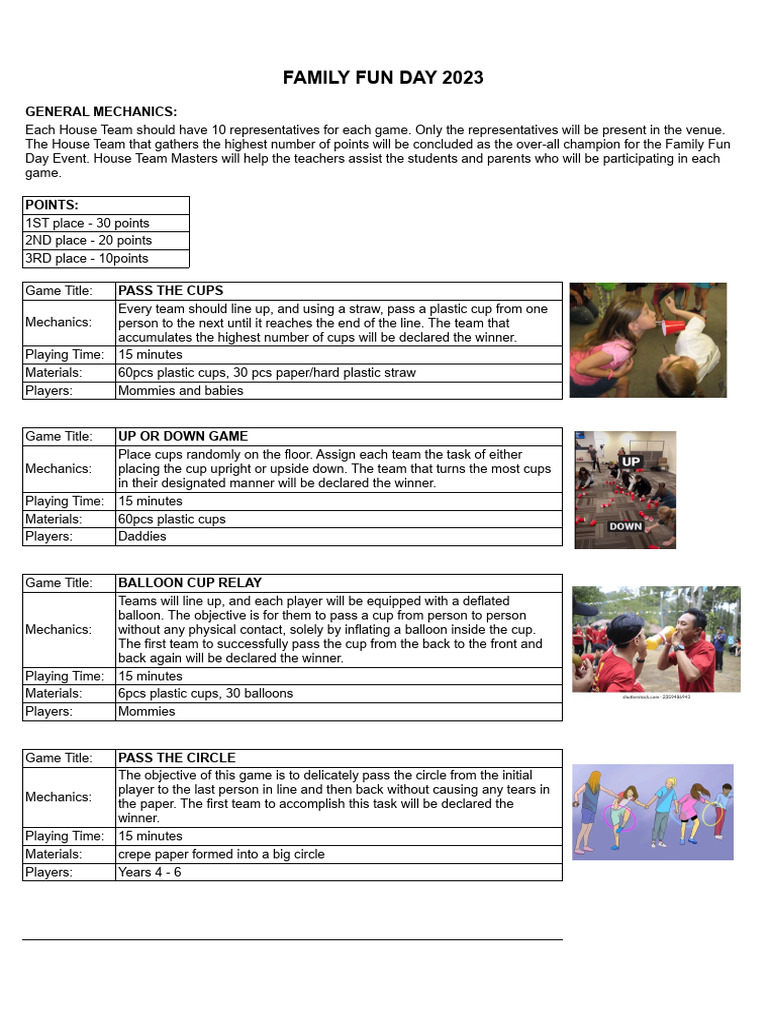 Family Fun Day 2023 | PDF