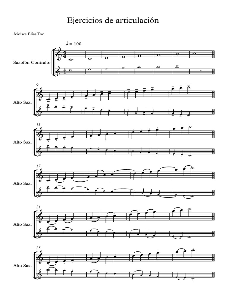 Ejercicios de Articulación | PDF