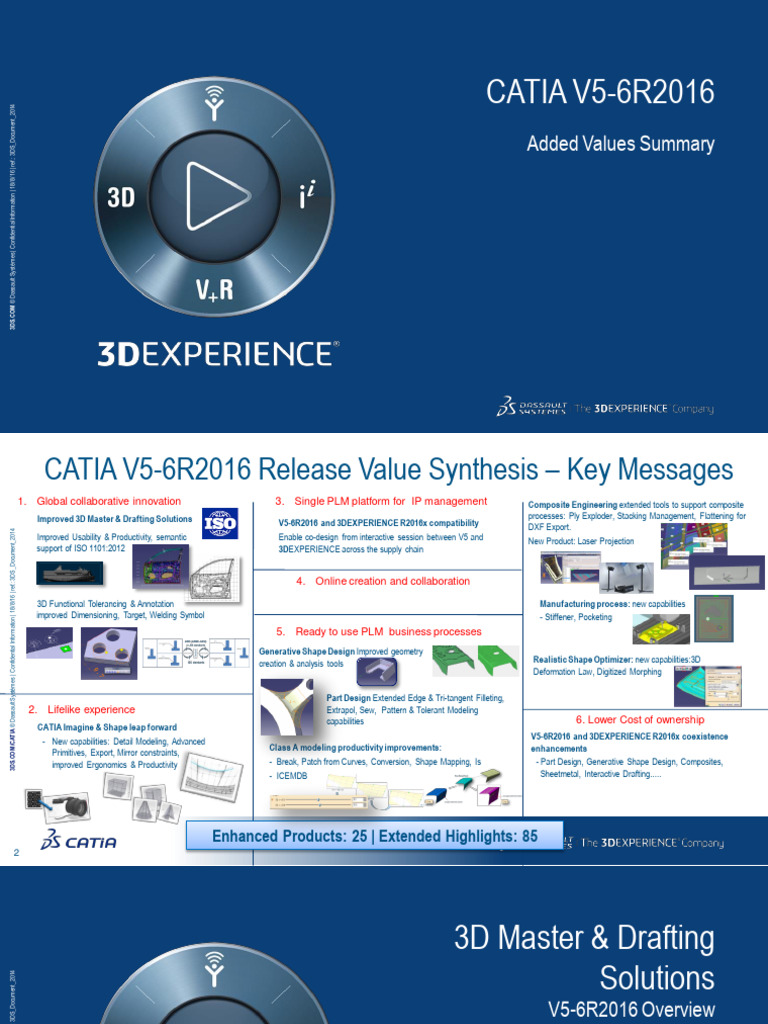 CATIA V5-6R2016 - WhatsNew | PDF | 3 D Computer Graphics | Shape