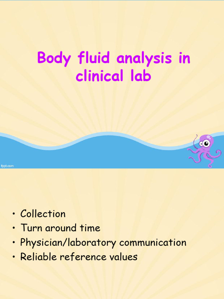 Body Fluid Analysis in Clinical Lab | PDF | White Blood Cell | Medicine