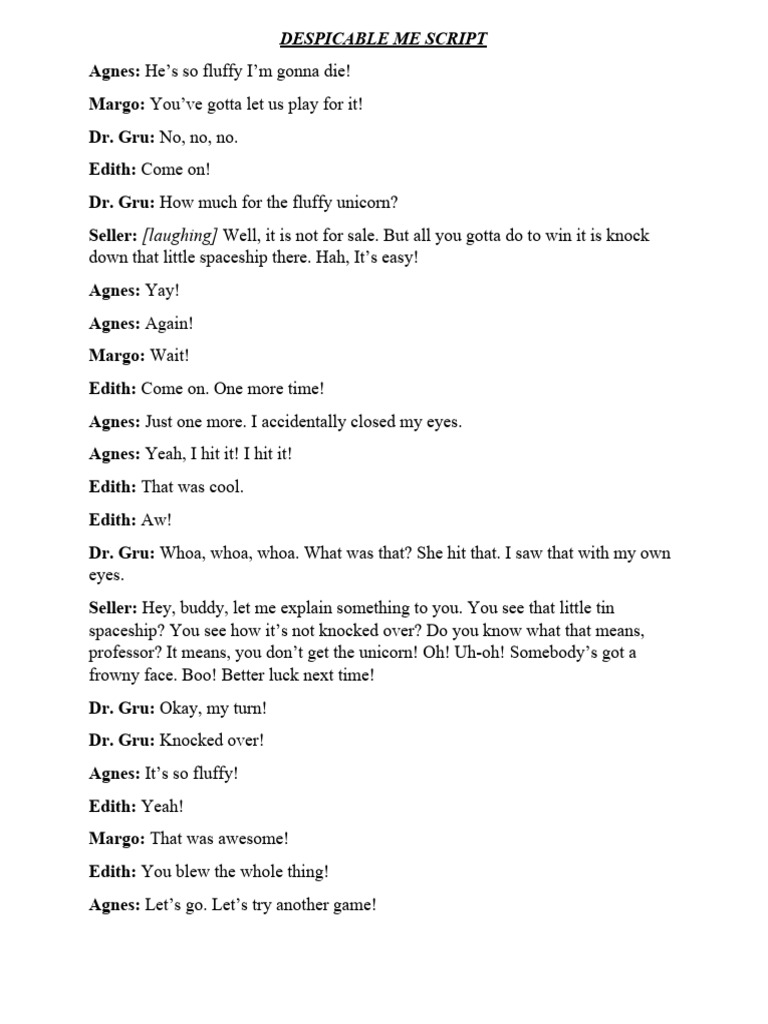 Dubbing Script | PDF