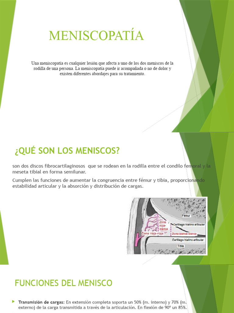 MENISCOPATÍA | PDF | Rodilla | Enfermedades y trastornos
