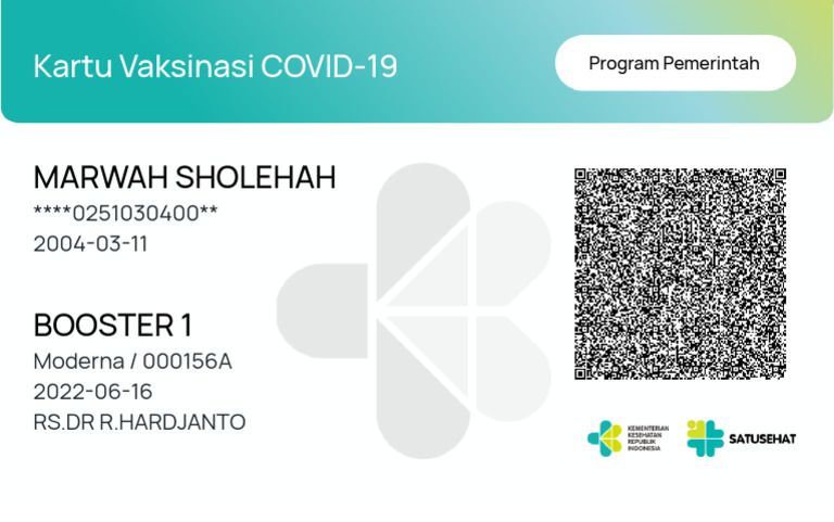 SERTIFIKAT Vaksin Booster | PDF