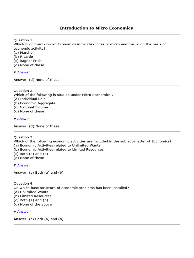 Project | PDF | Economics | Microeconomics