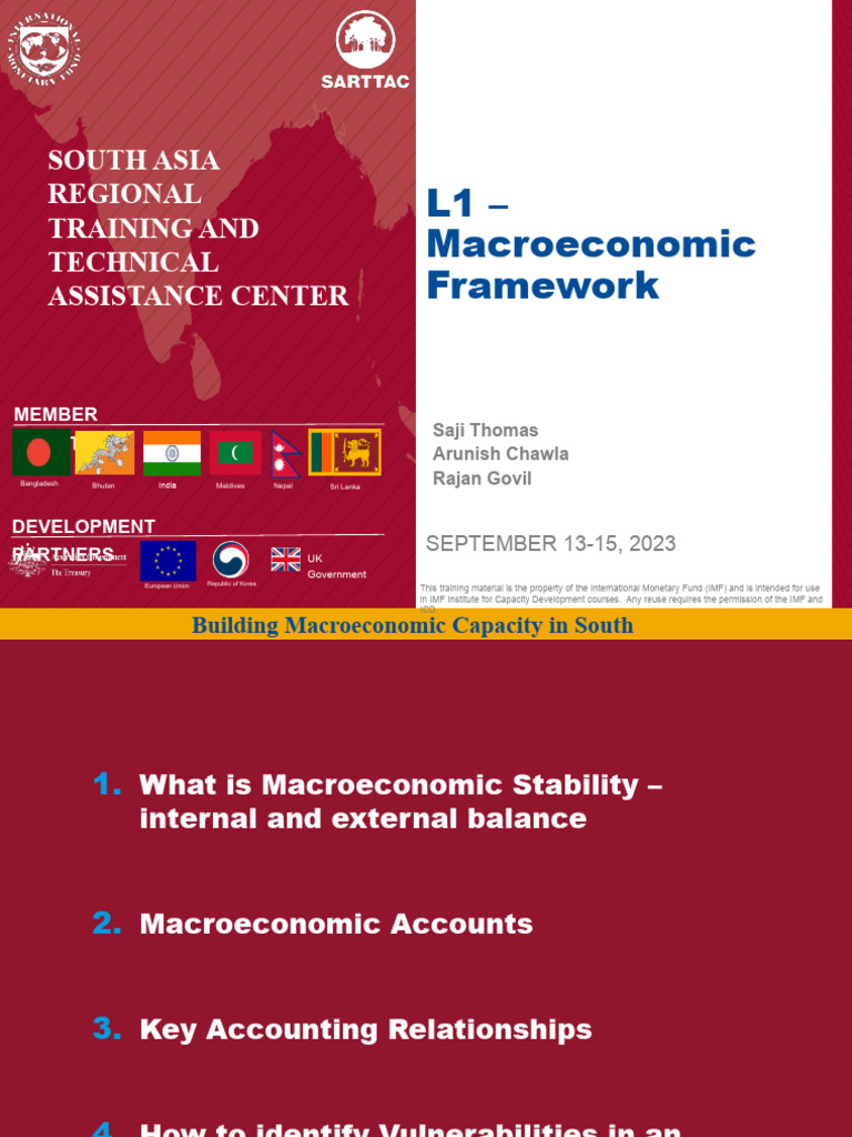 L1 Macroeconomic Framework | PDF | Balance Of Payments | Capital Account