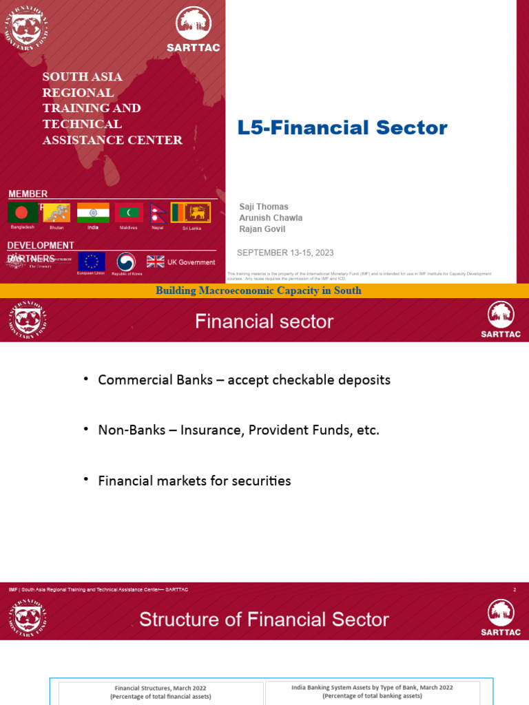 L5 Financial Sector | PDF | Banks | International Monetary Fund