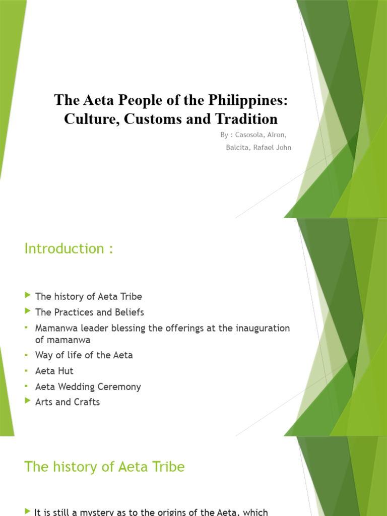 Aeta Culture and Traditions | PDF | Ethnicity