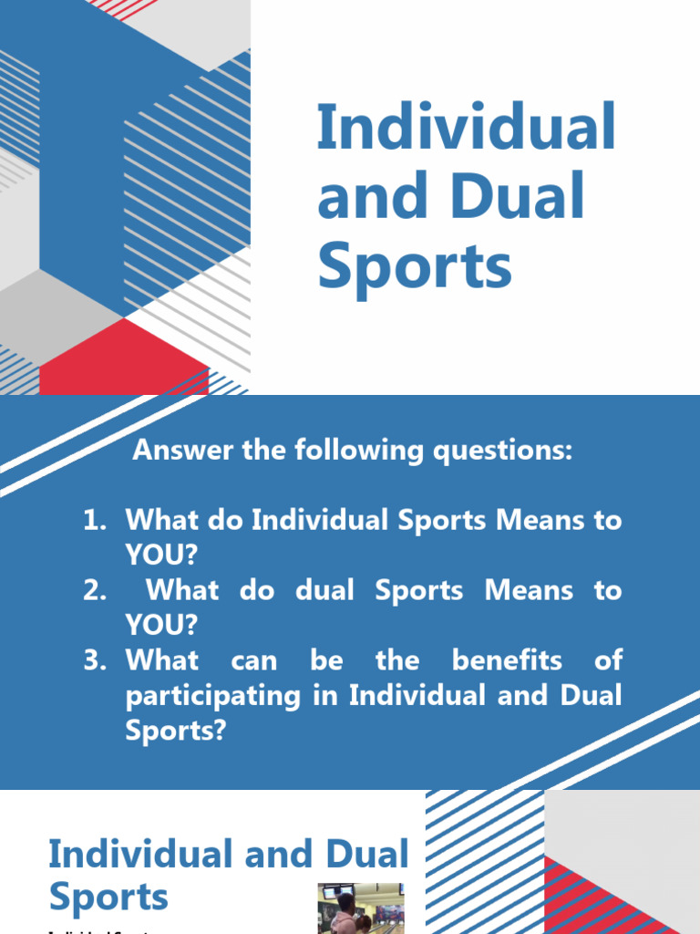 Understanding Individual and Dual Sports | PDF | Athletic Sports ...