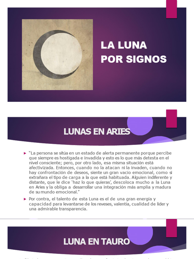 Características de las Lunas por Signo | PDF | Las emociones | Mente