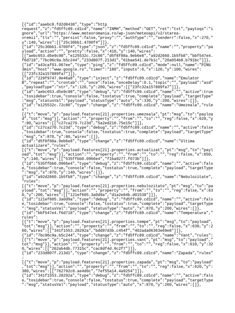 Inmh Nodered | PDF | Data | Computer Data